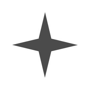 4 Point Star Shape Vinyl Decal Star Symbol Sticker - Etsy