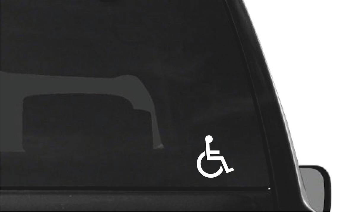 Handicap Wheelchair Symbol Vinyl Decal Wheelchair Disabled Sticker - Etsy