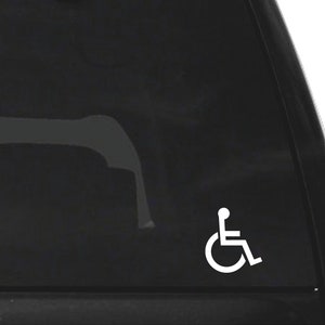 Handicap Wheelchair Symbol Vinyl Decal Wheelchair Disabled Sticker - Etsy