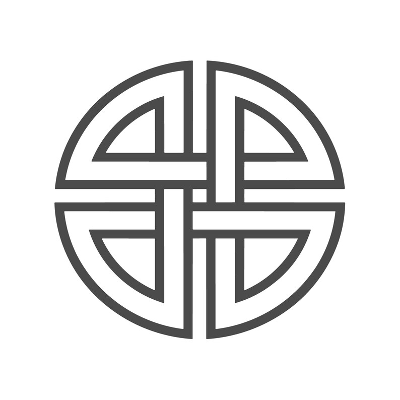 The Celtic Shield Knot Vinyl Decal Ward off Evil Spirits and Misfortune ...