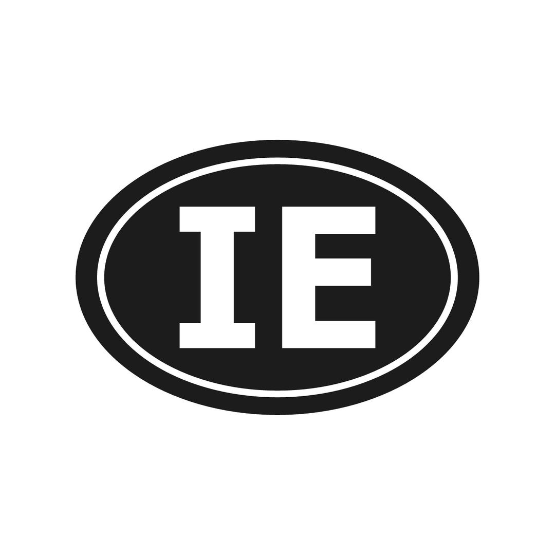 Ireland IE Country Initials Vinyl Decal Window Oval IE Sticker - Etsy