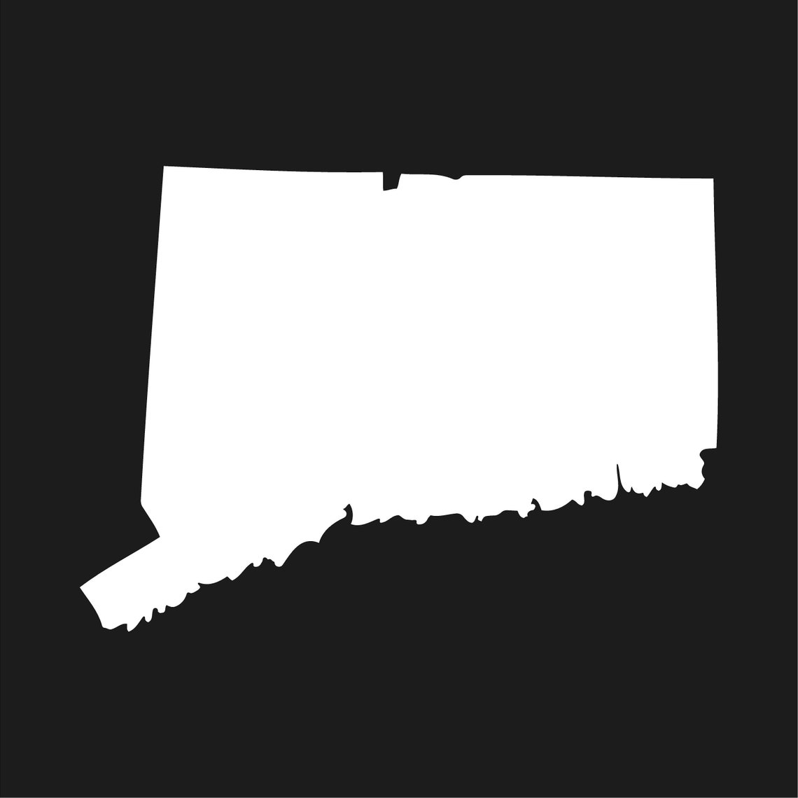 Connecticut State Outline Vinyl Decal CT Sticker - Etsy