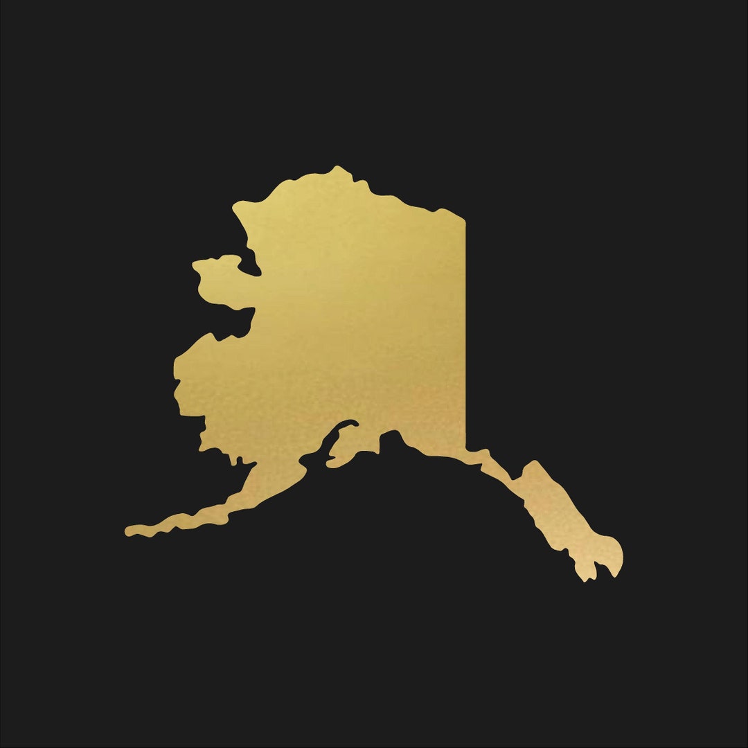 Alaska State Outline Vinyl Decal AK Sticker - Etsy