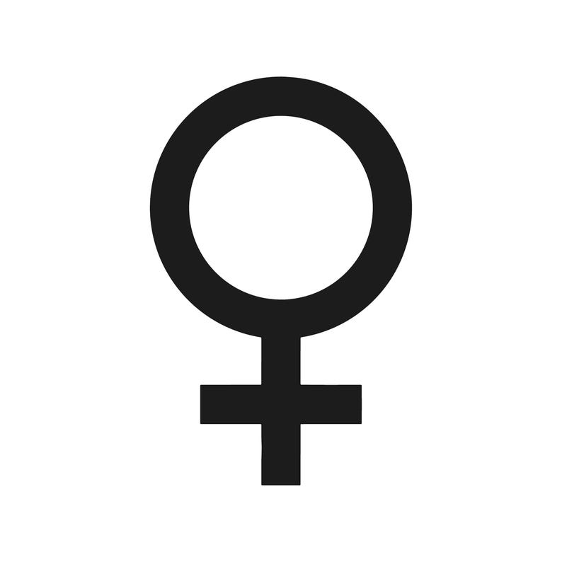 Female Symbol Symbol Sticker Vinyl Decal Gender - Etsy