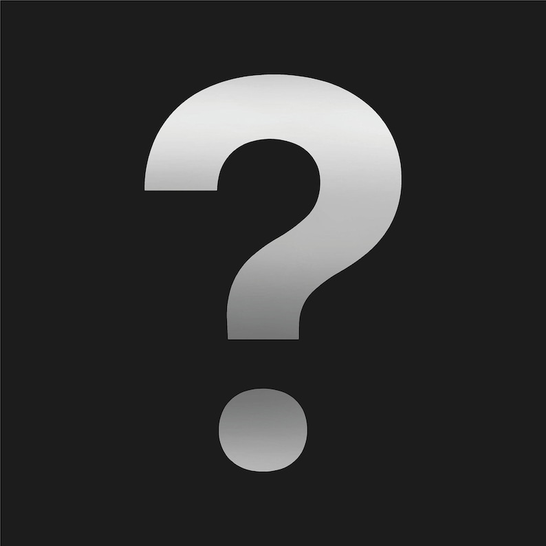 Question Mark Vinyl Decal Car Window Questionmark Sticker - Etsy