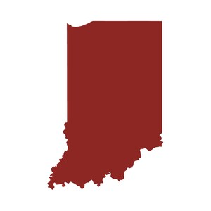 Indiana State Outline Vinyl Decal Sticker - Etsy
