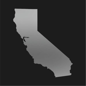 California State Outline Vinyl Decal Sticker - Etsy