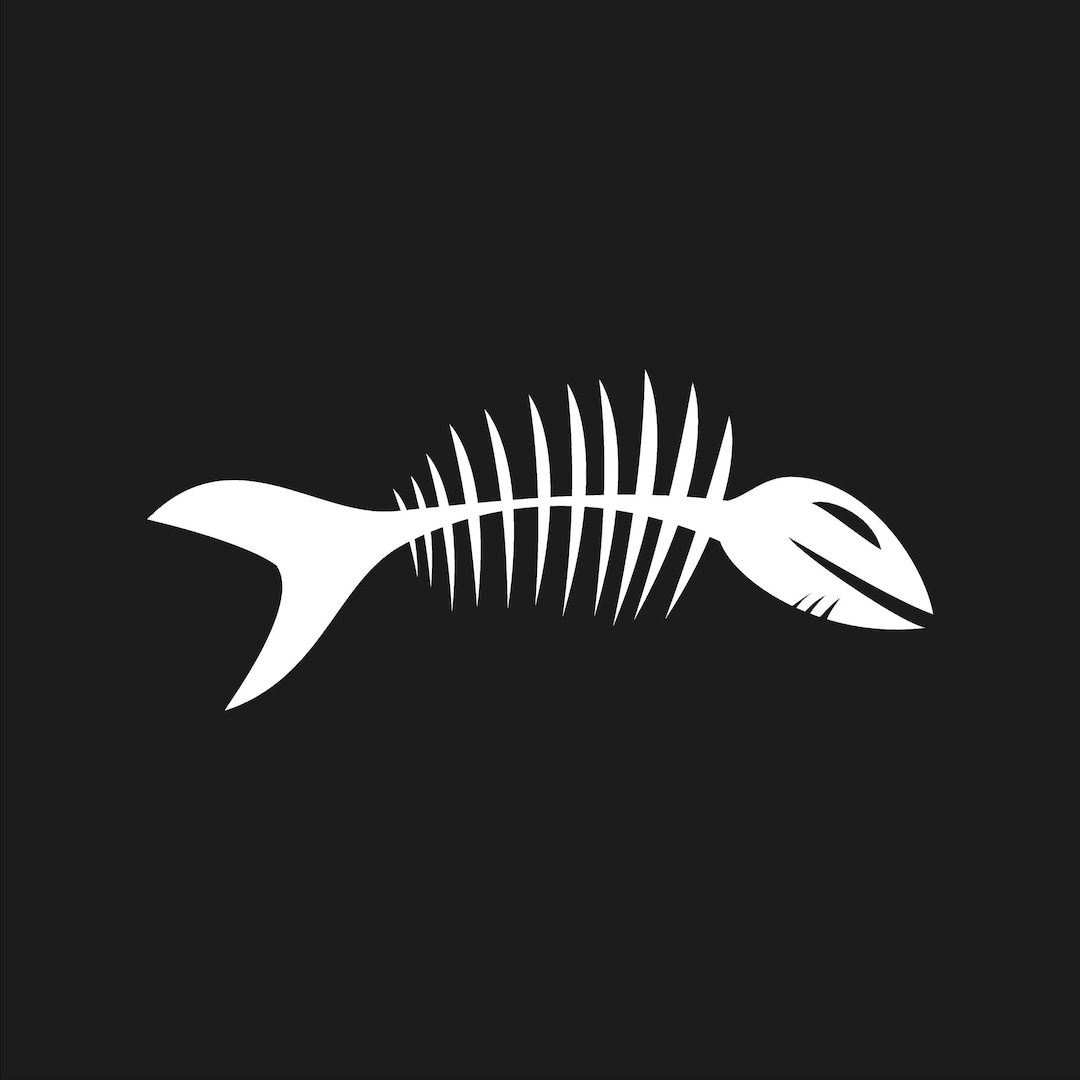 Fish Bones Vinyl Decal Car Window Laptop Fish Bones Sticker - Etsy