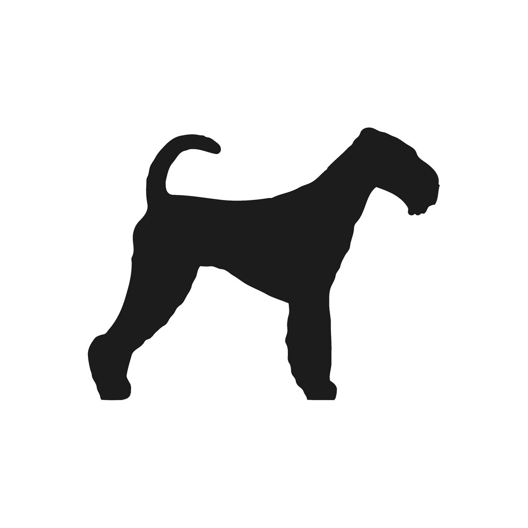 Airedale Terrier Vinyl Decal Car Window Laptop Dog Silhouette Sticker ...
