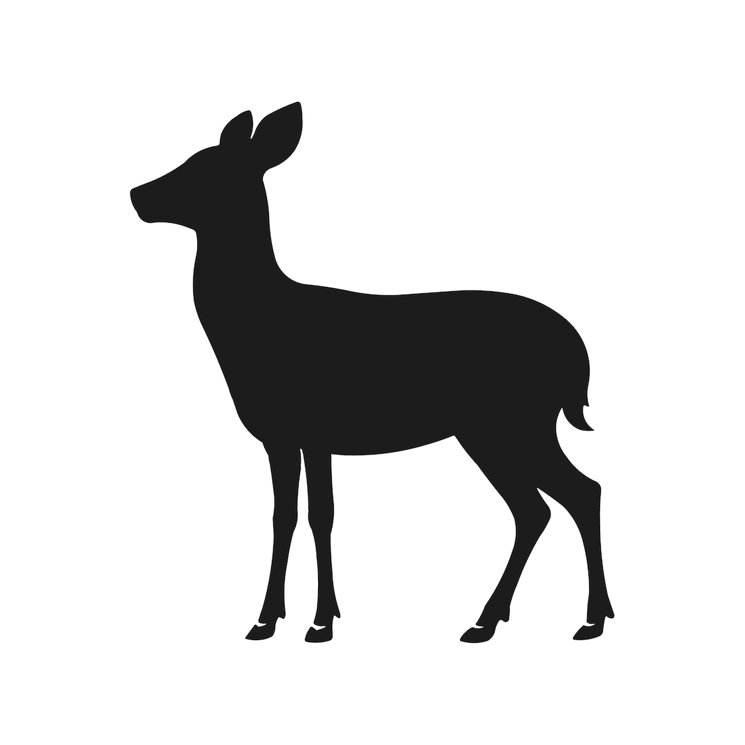 Deer Doe Outline Vinyl Decal Car Window Laptop Elk Sticker - Etsy
