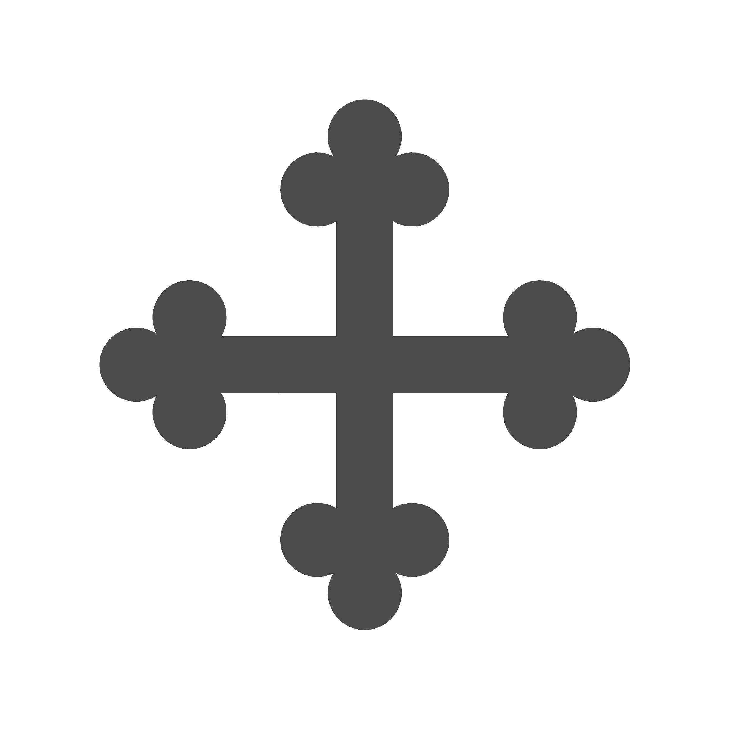 Cross Bottony Vinyl Decal Cross Christian Religious Symbol Sticker - Etsy