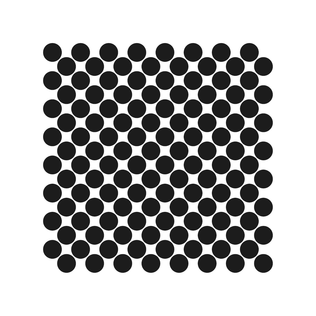 Grid of Circles Pattern 128 Vinyl Decal Circle Shape Symbol Sticker - Etsy