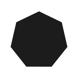 Heptagon Shape Vinyl Decal Polygon Shape Symbol Sticker - Etsy