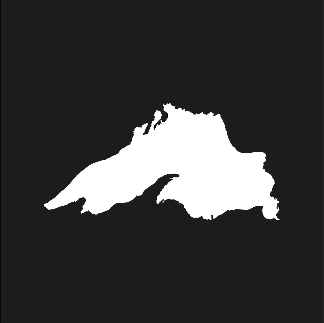 Lake Superior Outline Vinyl Decal Sticker - Etsy