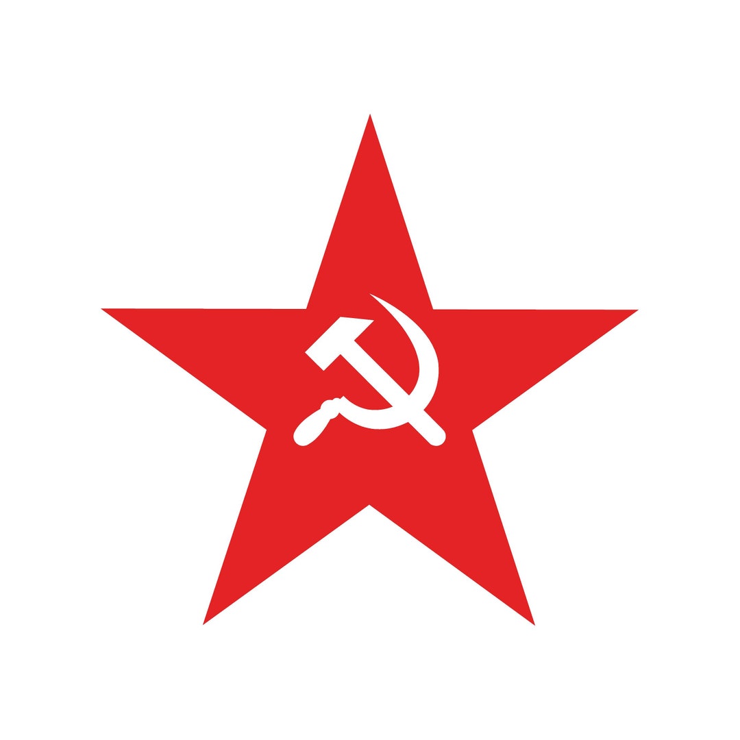 USSR Star Hammer and Sickle Vinyl Decal USSR Soviet Union Symbol ...