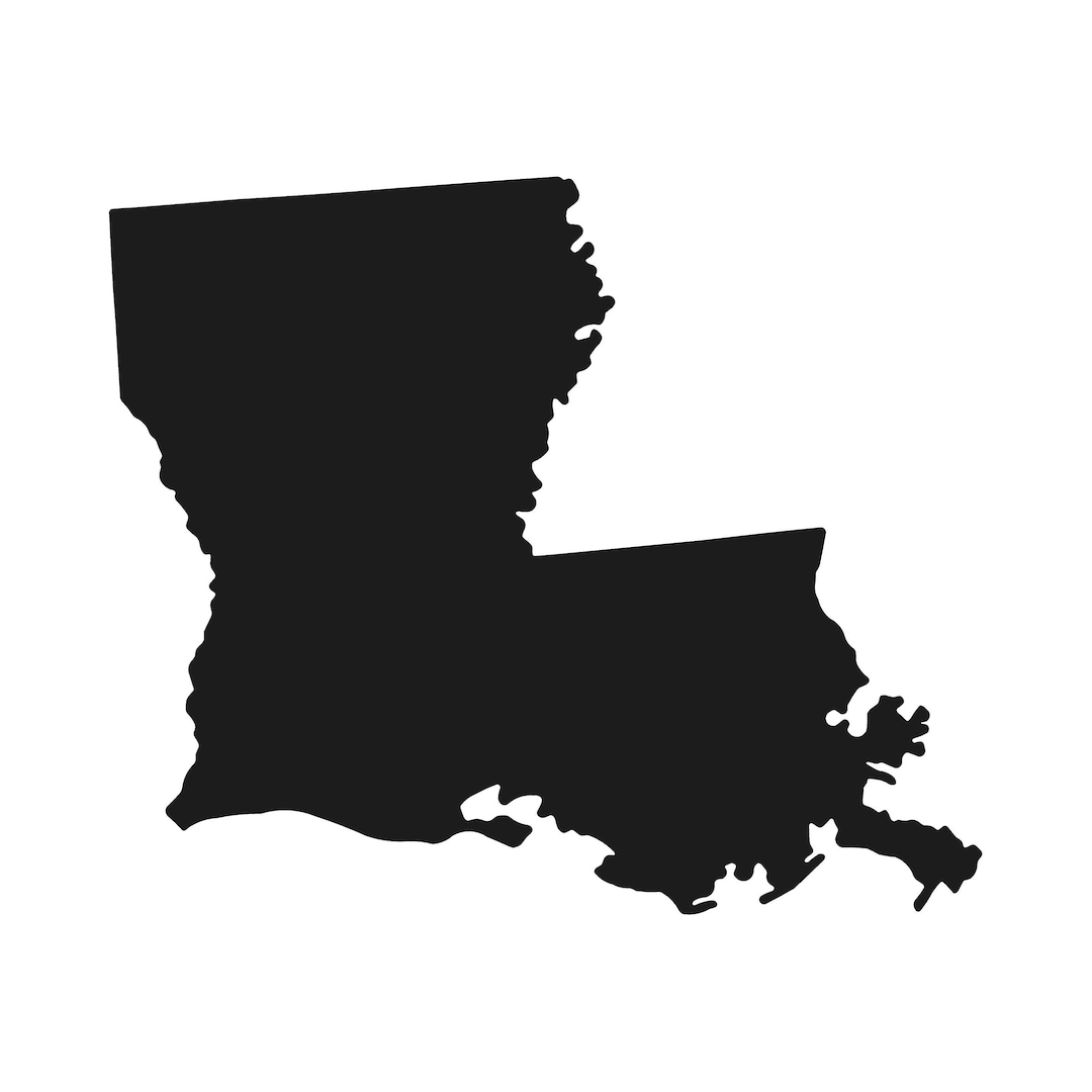 Louisiana State Outline Vinyl Decal LA Sticker - Etsy