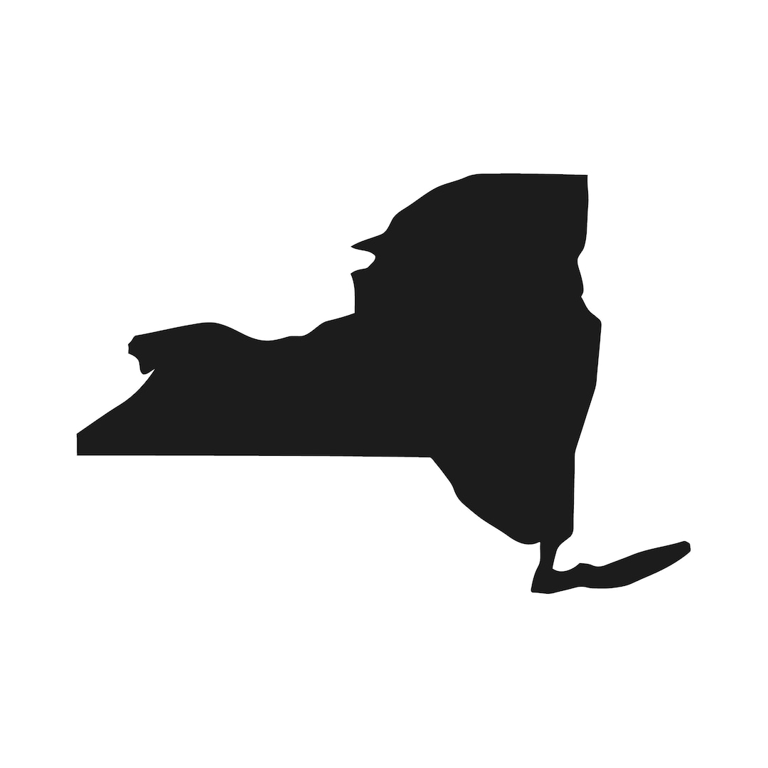 New York State Outline Vinyl Decal Sticker - Etsy