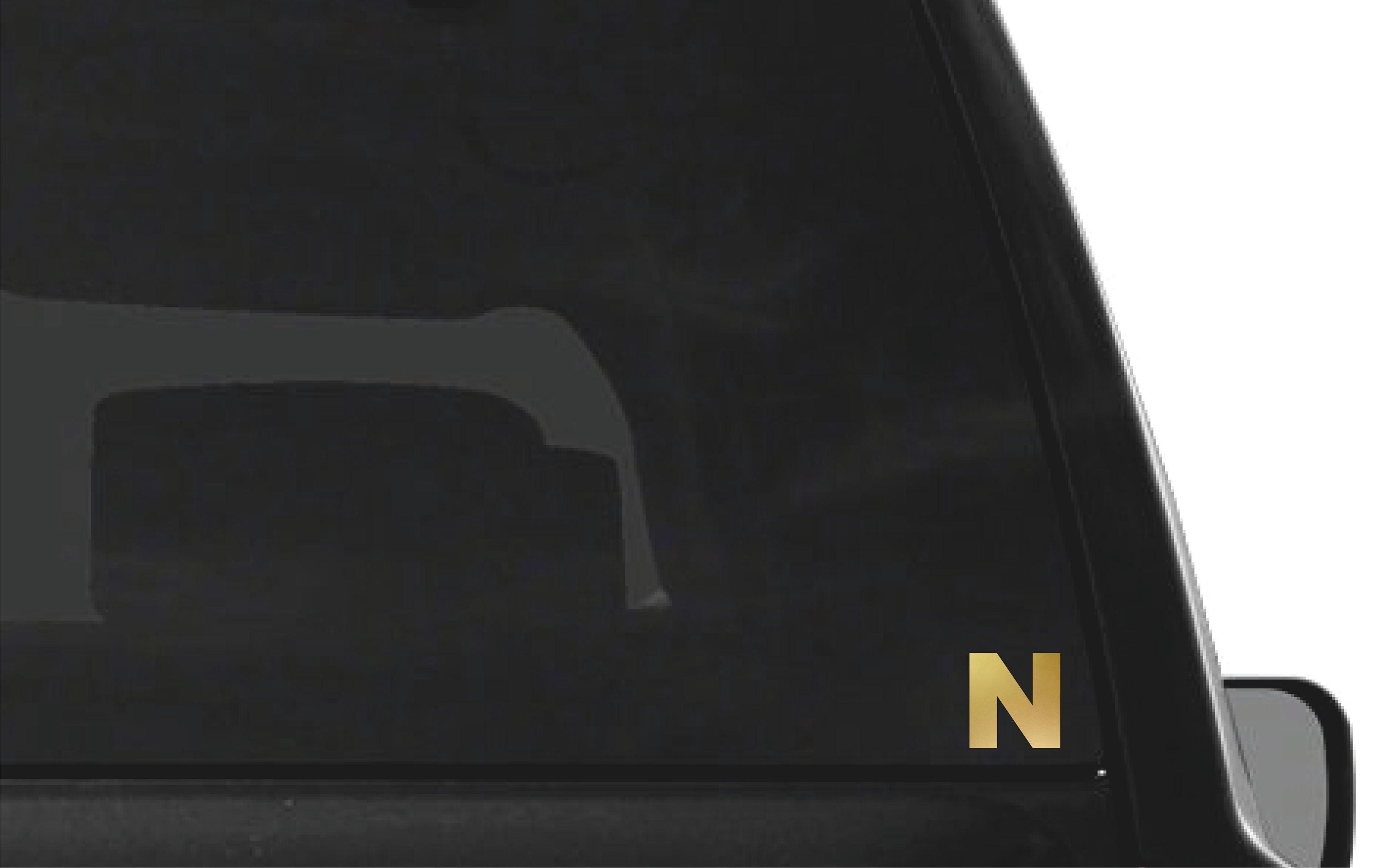 Letter N Initial Arial Black Font Vinyl Sticker Decal Monogram Diploma ...