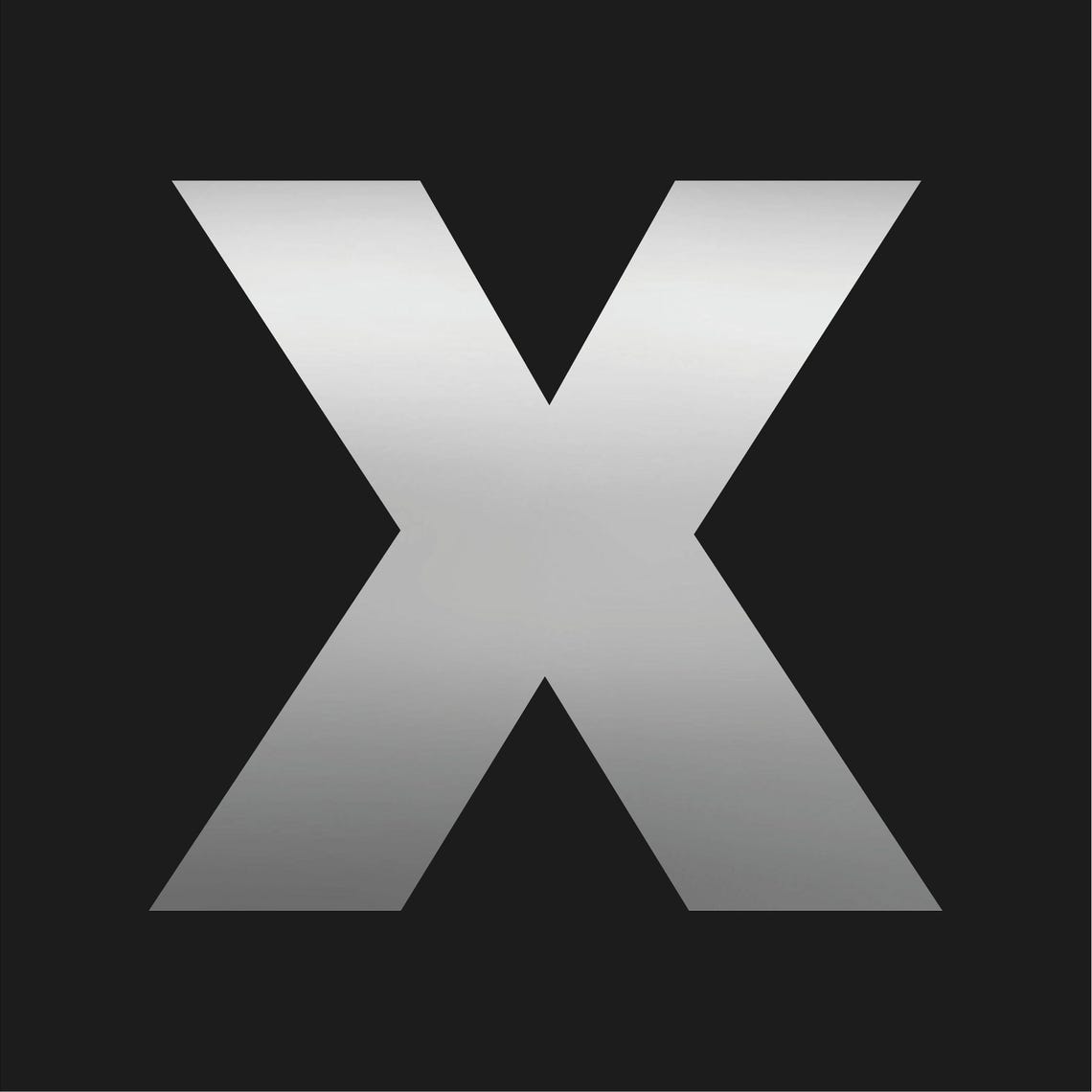 Letter X Initial Arial Black Font Vinyl Sticker Decal Monogram Diploma ...