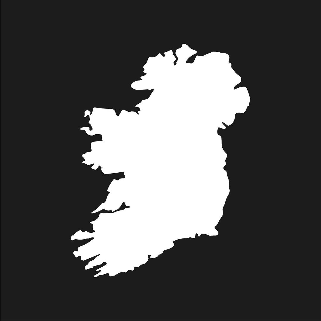 Ireland Country Outline Vinyl Decal Laptop Car Window Sticker - Etsy