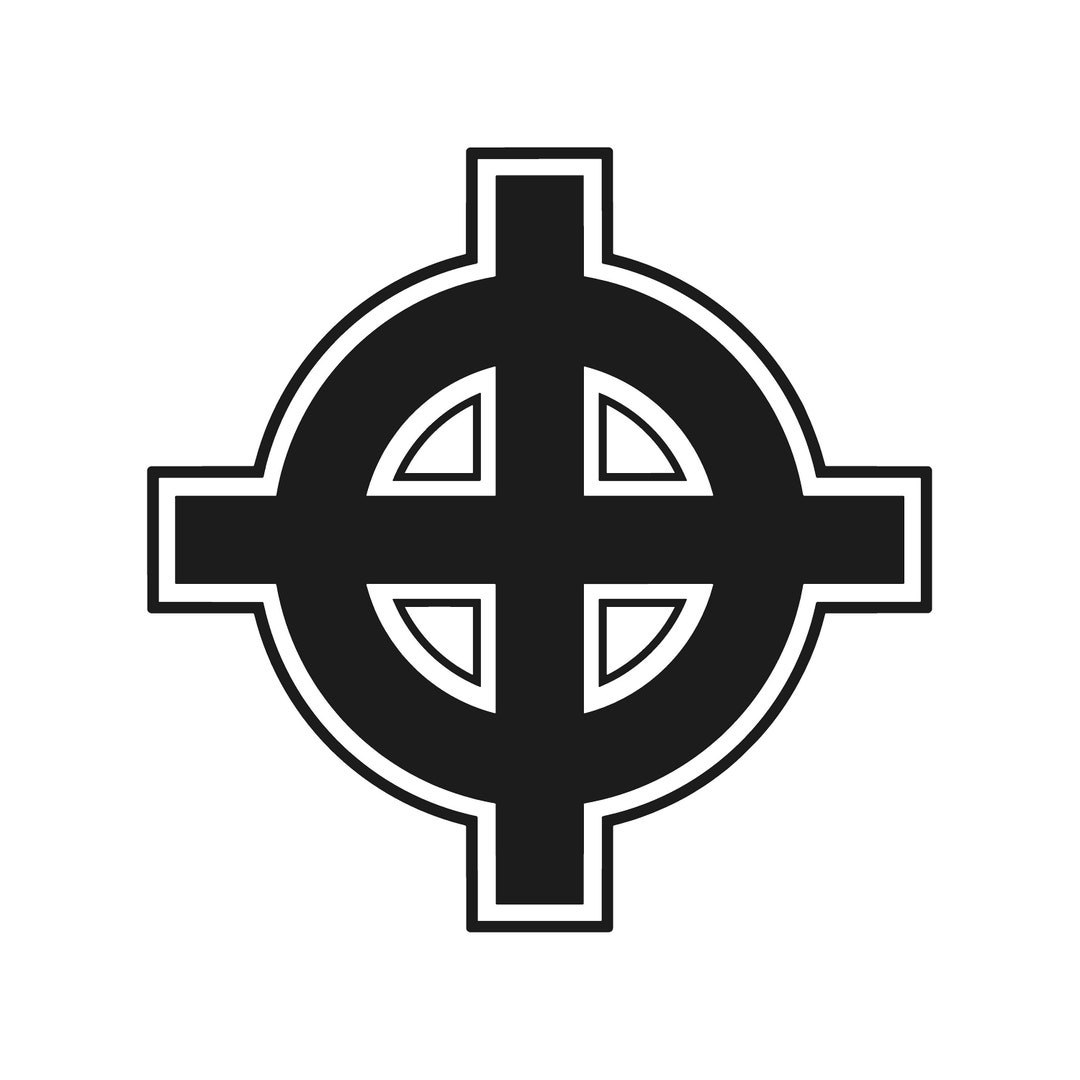 Celtic Cross Vinyl Decal Irish Cross Symbol Sticker - Etsy