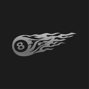 Flame Eight 8 Ball Pool Vinyl Decal Car Window Laptop 8 Ball Sticker - Etsy