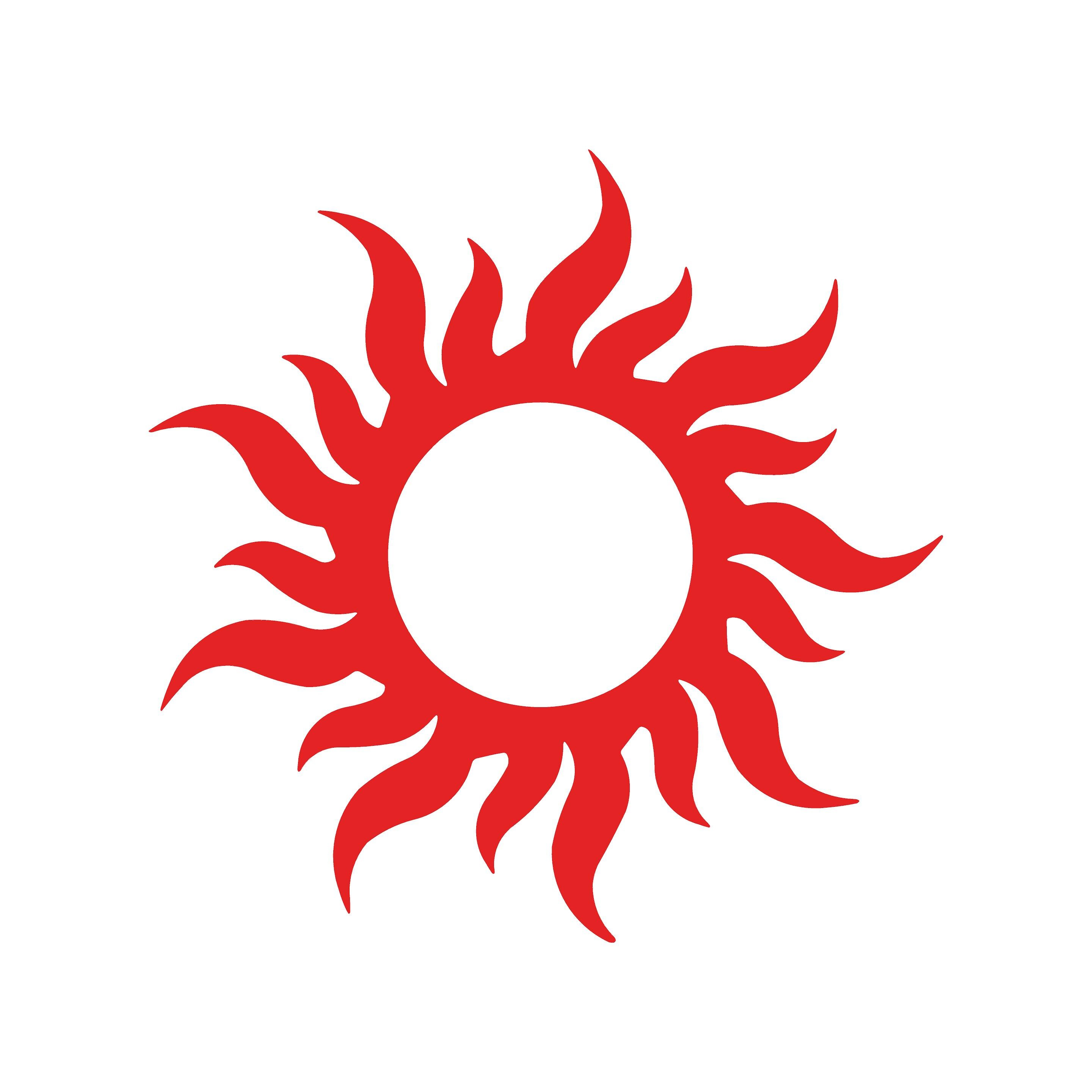 Tribal Blazing Sun Vinyl Decal Sun Symbol Sticker - Etsy