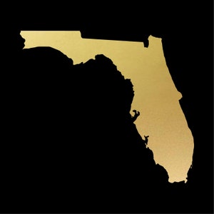 Florida State Outline Vinyl Decal Sticker - Etsy