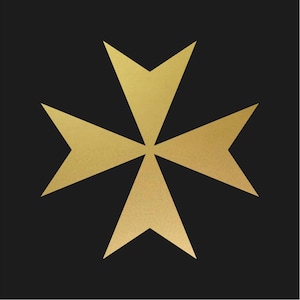 Maltese Cross Vinyl Decal Cross Christian Religious Symbol Sticker - Etsy