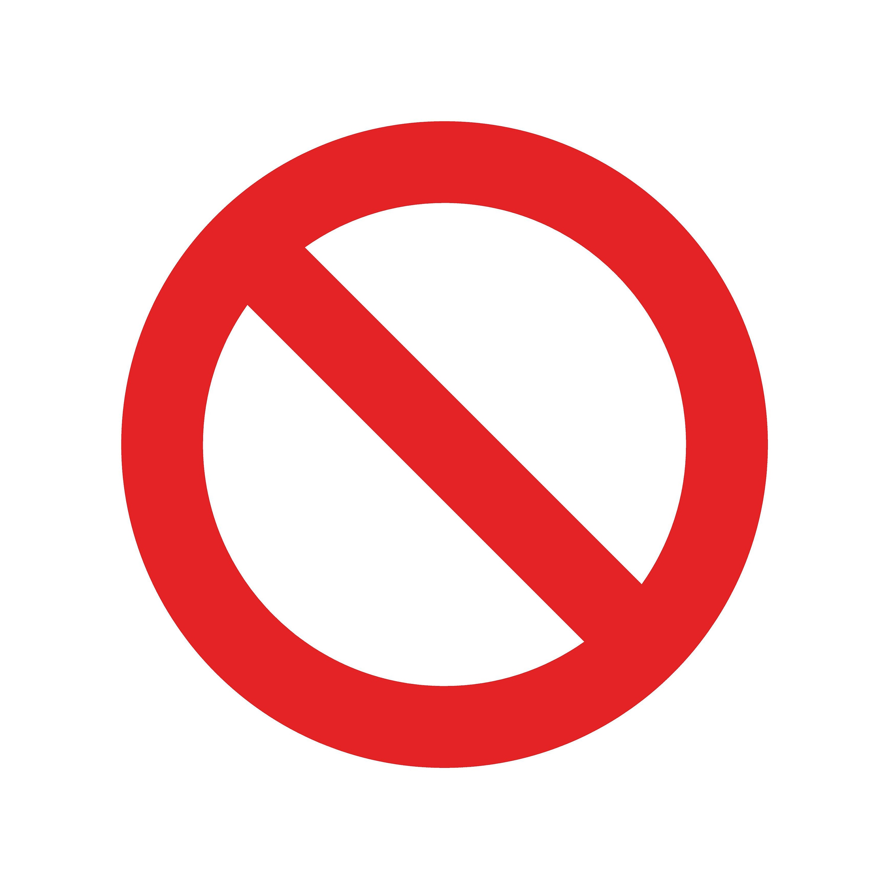 No Symbol Vinyl Decal Car Laptop No Prohibitory Sticker - Etsy