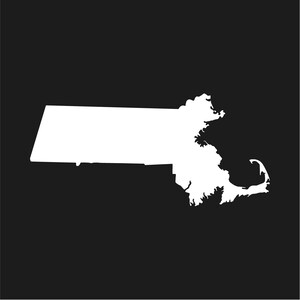 Massachusetts State Outline Vinyl Decal Sticker - Etsy