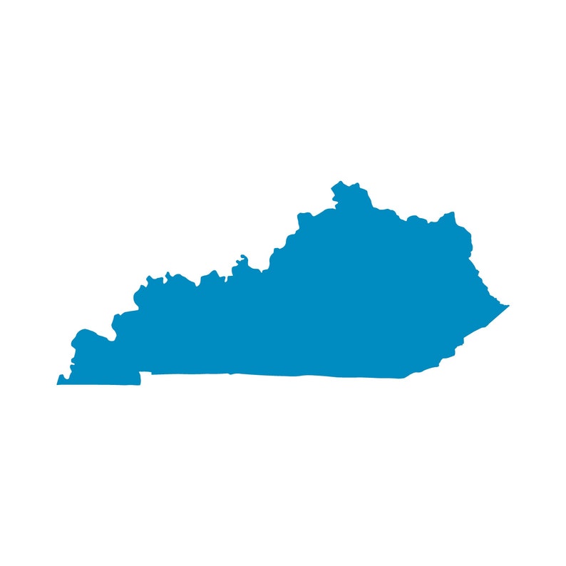 Kentucky State Outline Vinyl Decal Sticker - Etsy