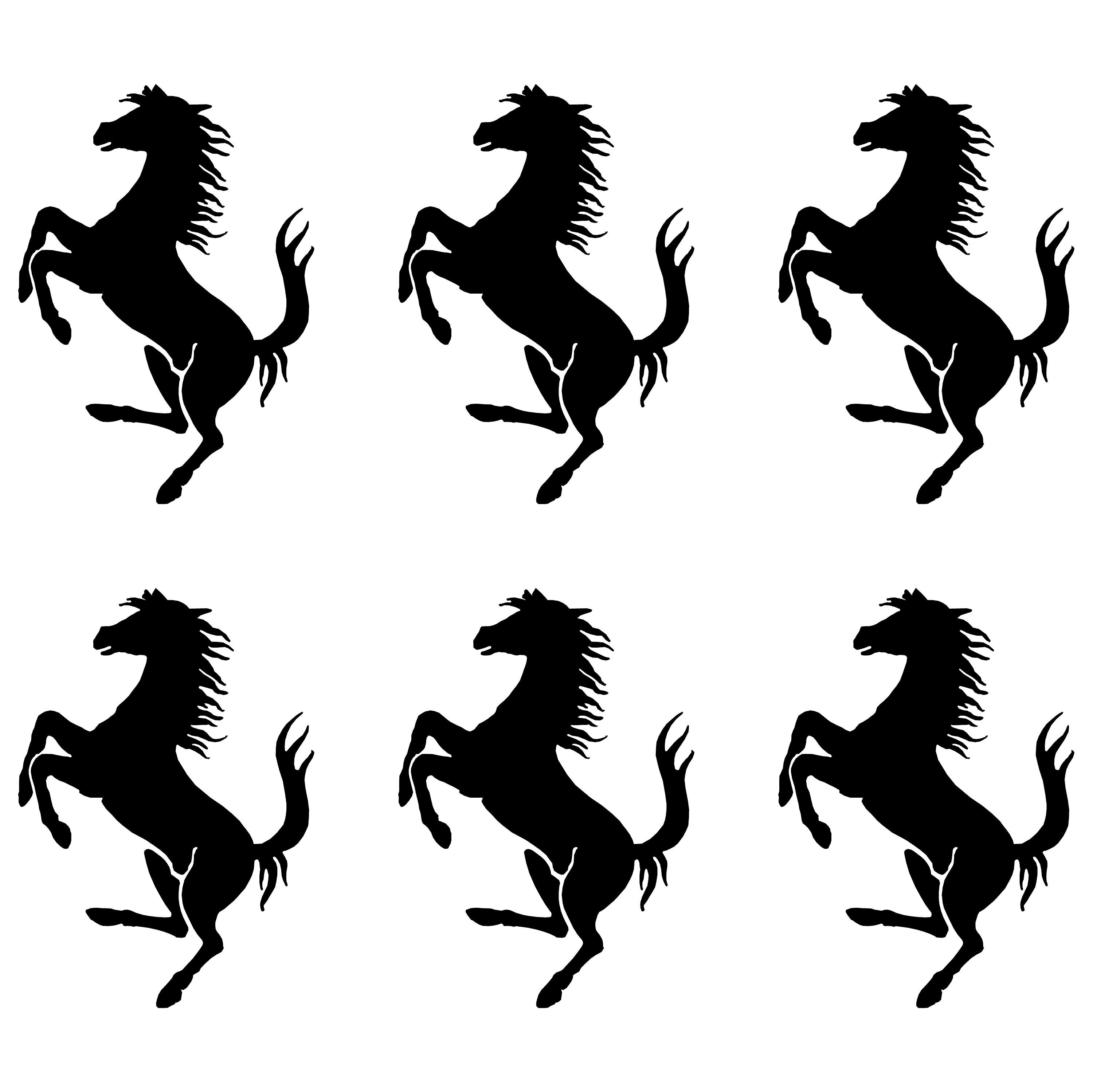 Ferrari Horse Outline