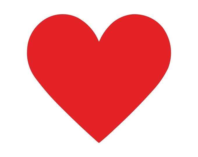 Heart Shape Vinyl Decal Love Symbol Sticker - Etsy