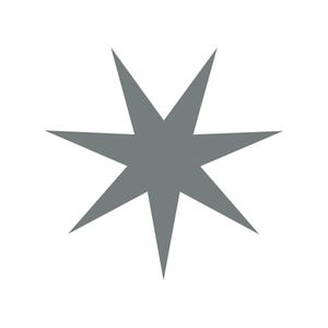 7 Point Star Shape Vinyl Decal Star Symbol Sticker - Etsy