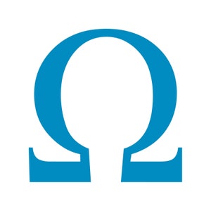 Omega Symbol Vinyl Decal Car Window Laptop Omega Letter Sticker - Etsy