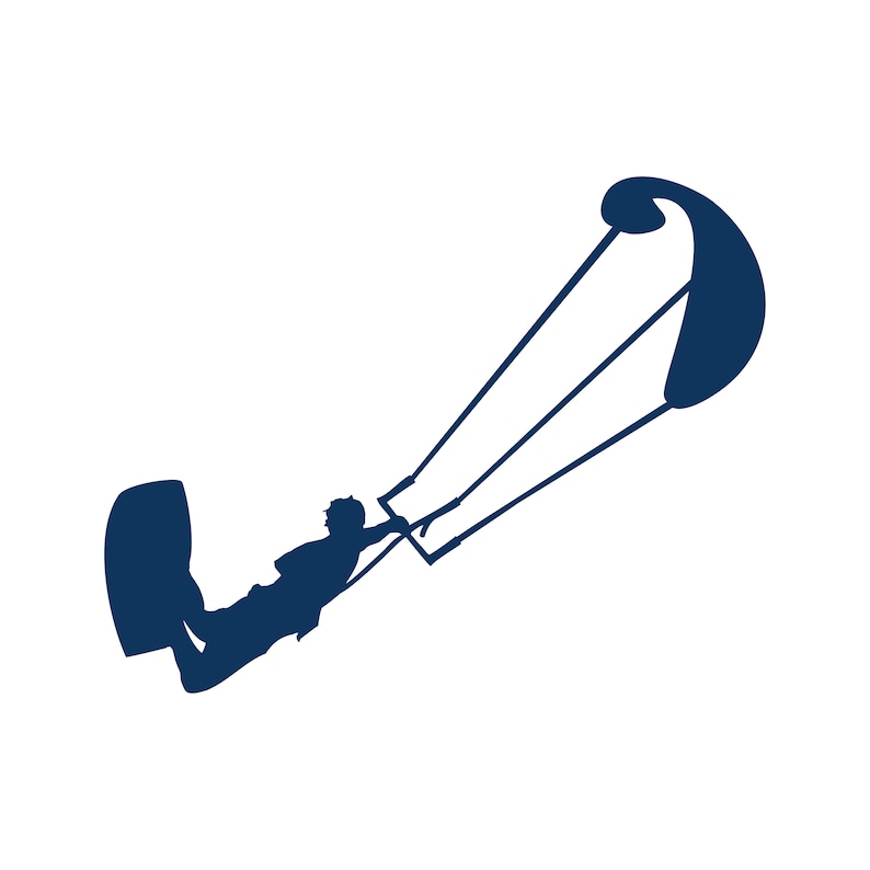 Kiteboarding Vinyl Decal Kitesurfing Board Sticker - Etsy