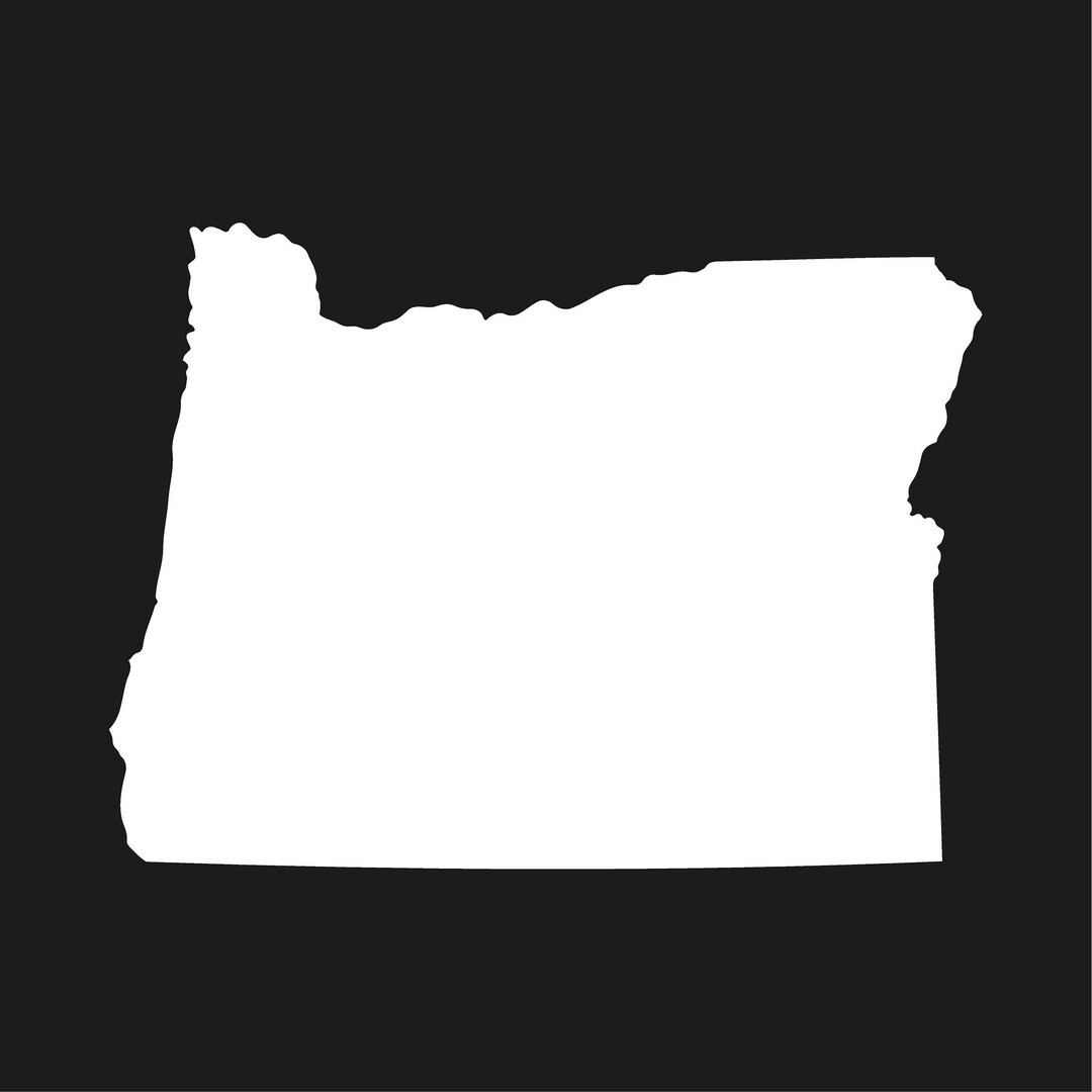 Oregon State Outline Vinyl Decal OR Sticker - Etsy