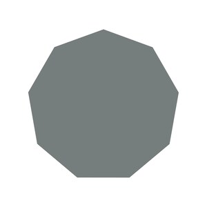 Nonagon Shape Vinyl Decal Polygon Shape Symbol Sticker - Etsy