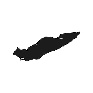 Lake Erie Outline Vinyl Decal Sticker - Etsy