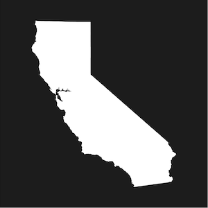 California State Outline Vinyl Decal Sticker - Etsy