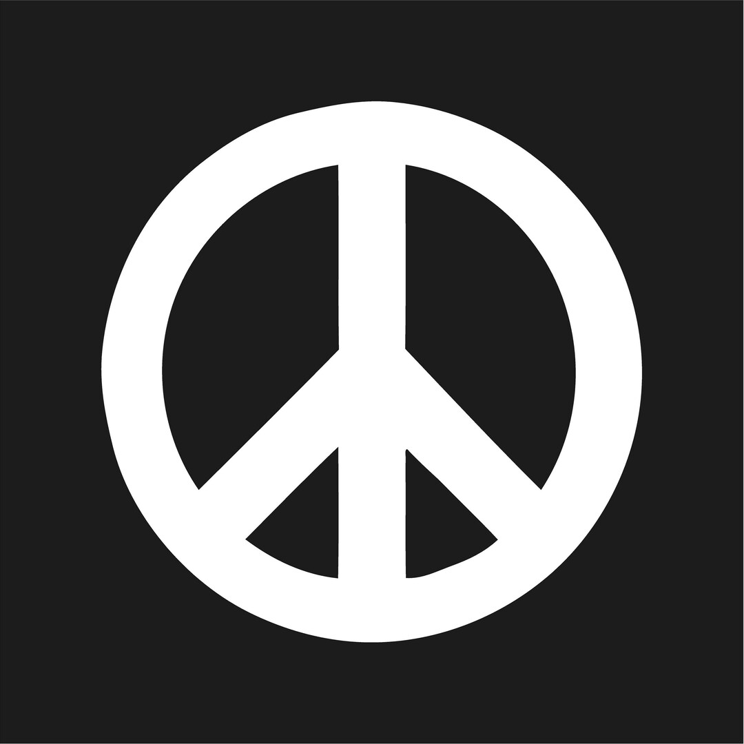 Peace Shape Vinyl Decal Peace Symbol Sticker - Etsy