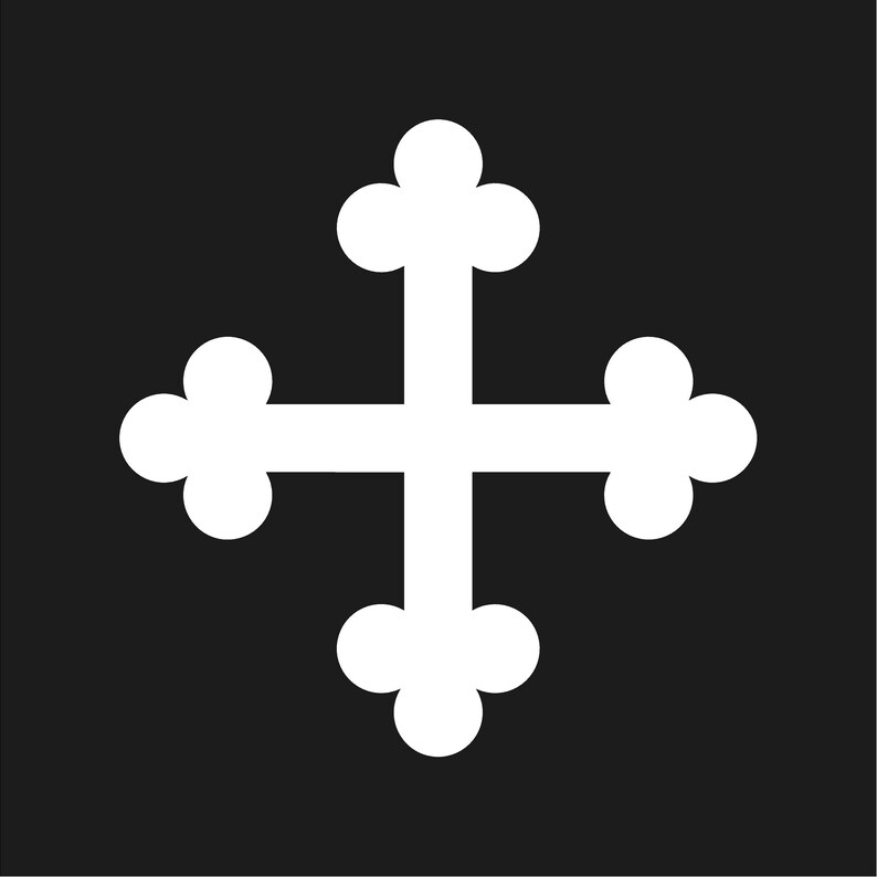 Cross Bottony Vinyl Decal Cross Christian Religious Symbol Sticker - Etsy