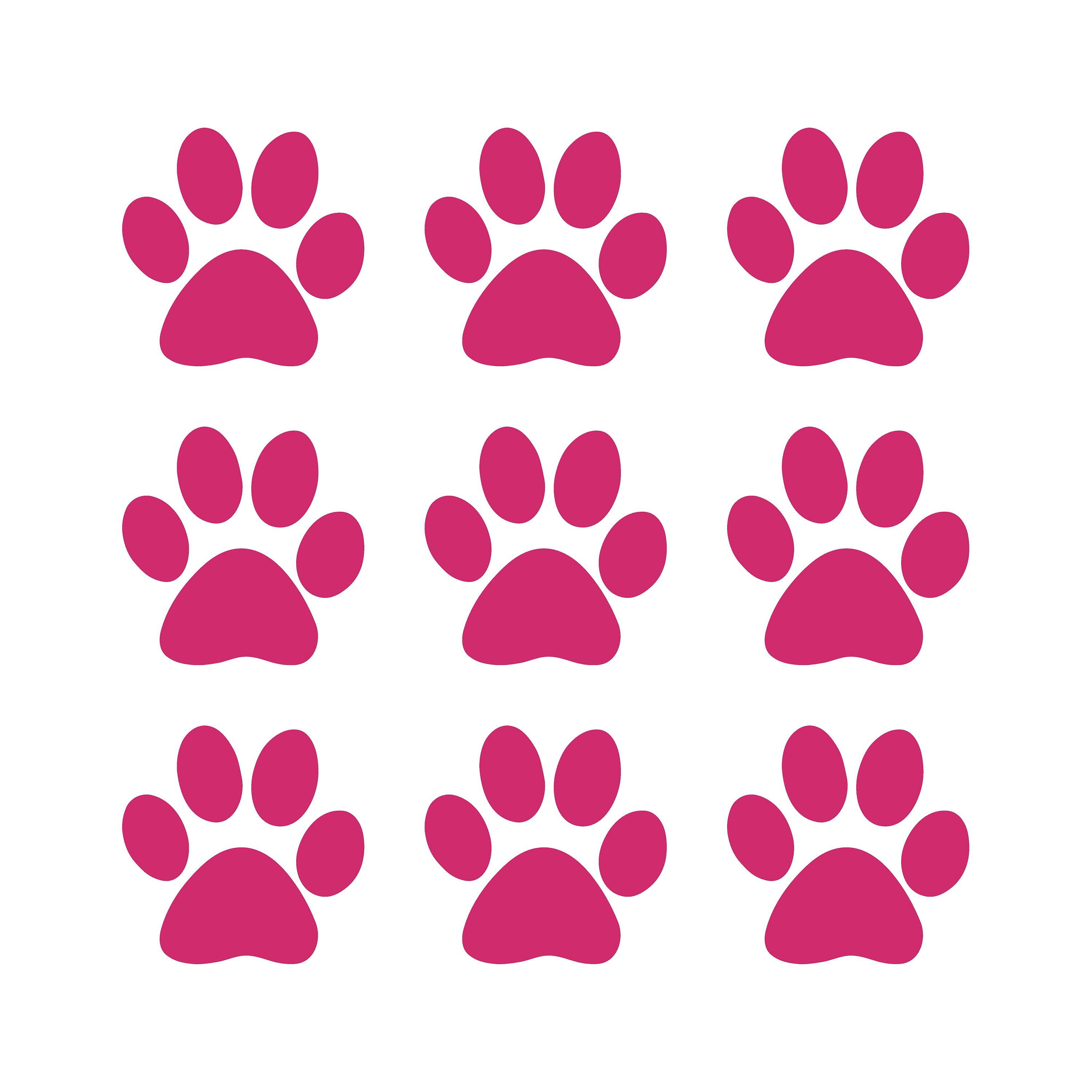Small Pet Paw Prints Vinyl Decals - Etsy