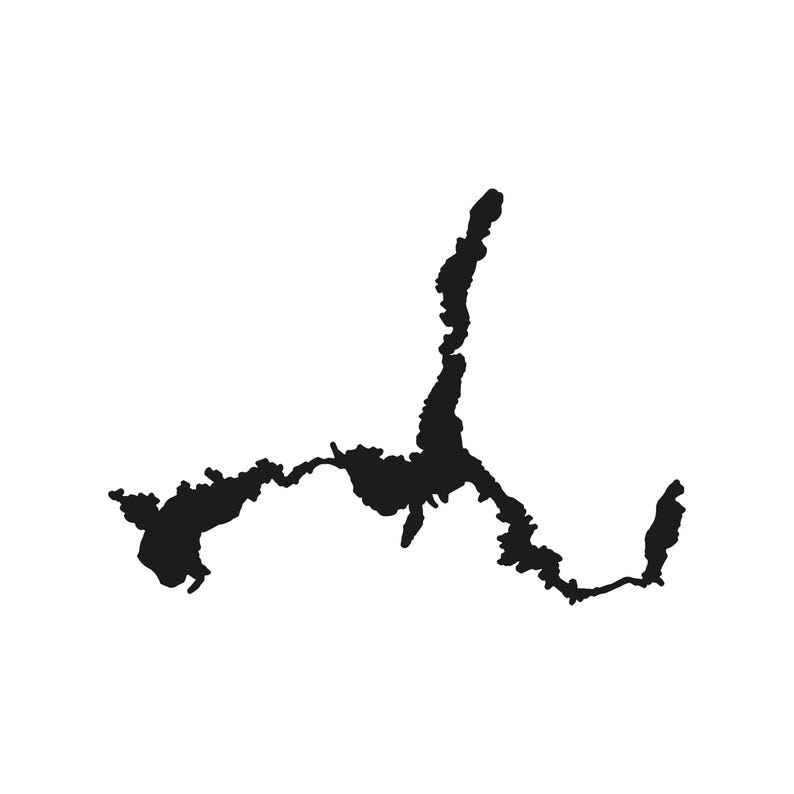 Lake Mead Outline Vinyl Decal Window Laptop Lake Sticker - Etsy