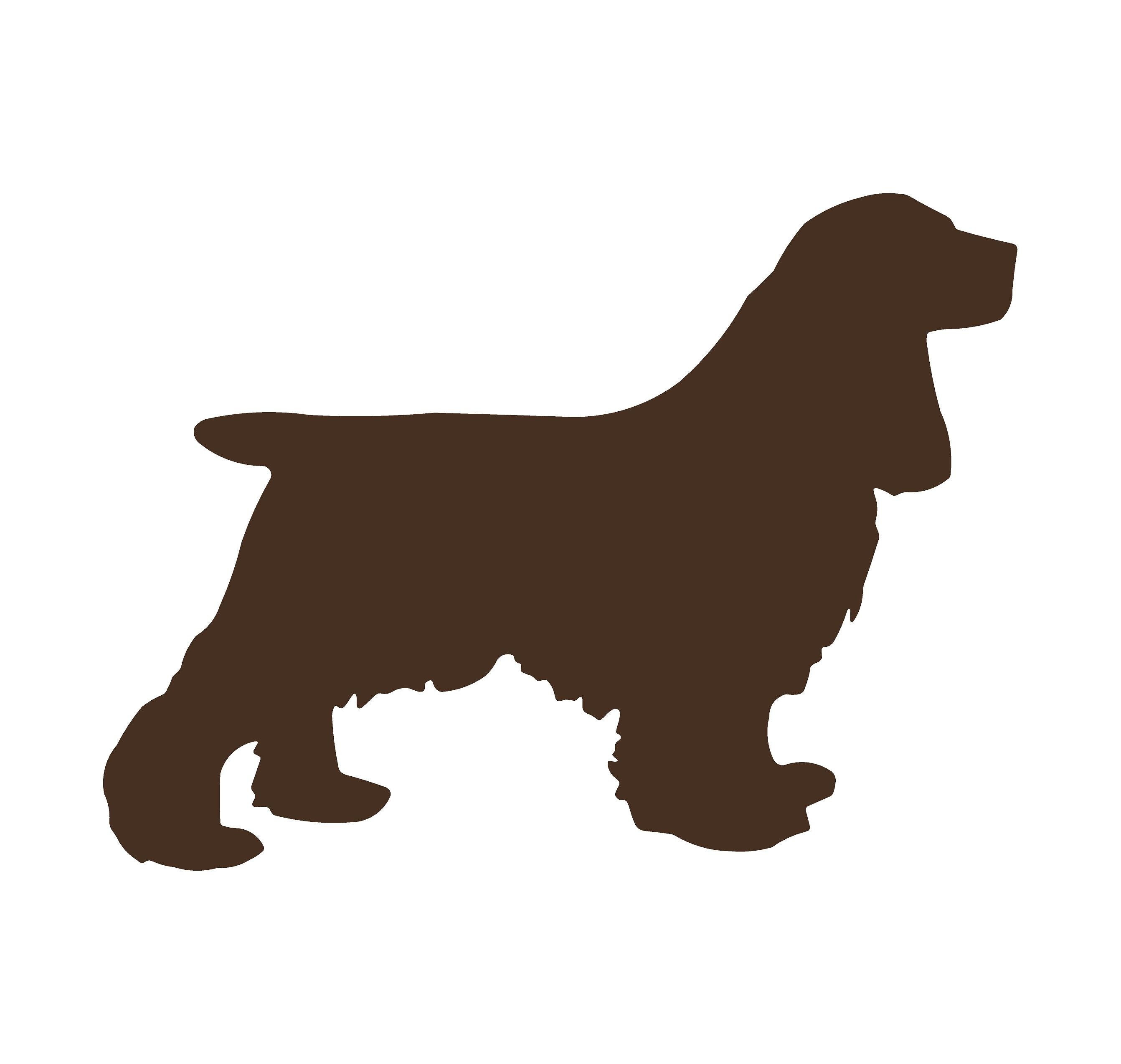Cocker Spaniel Vinyl Decal Car Window Laptop Dog Silhouette Sticker - Etsy
