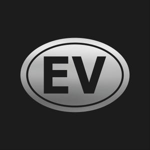 EV Electric Oval Vinyl Decal Window EV Laptop Sticker - Etsy