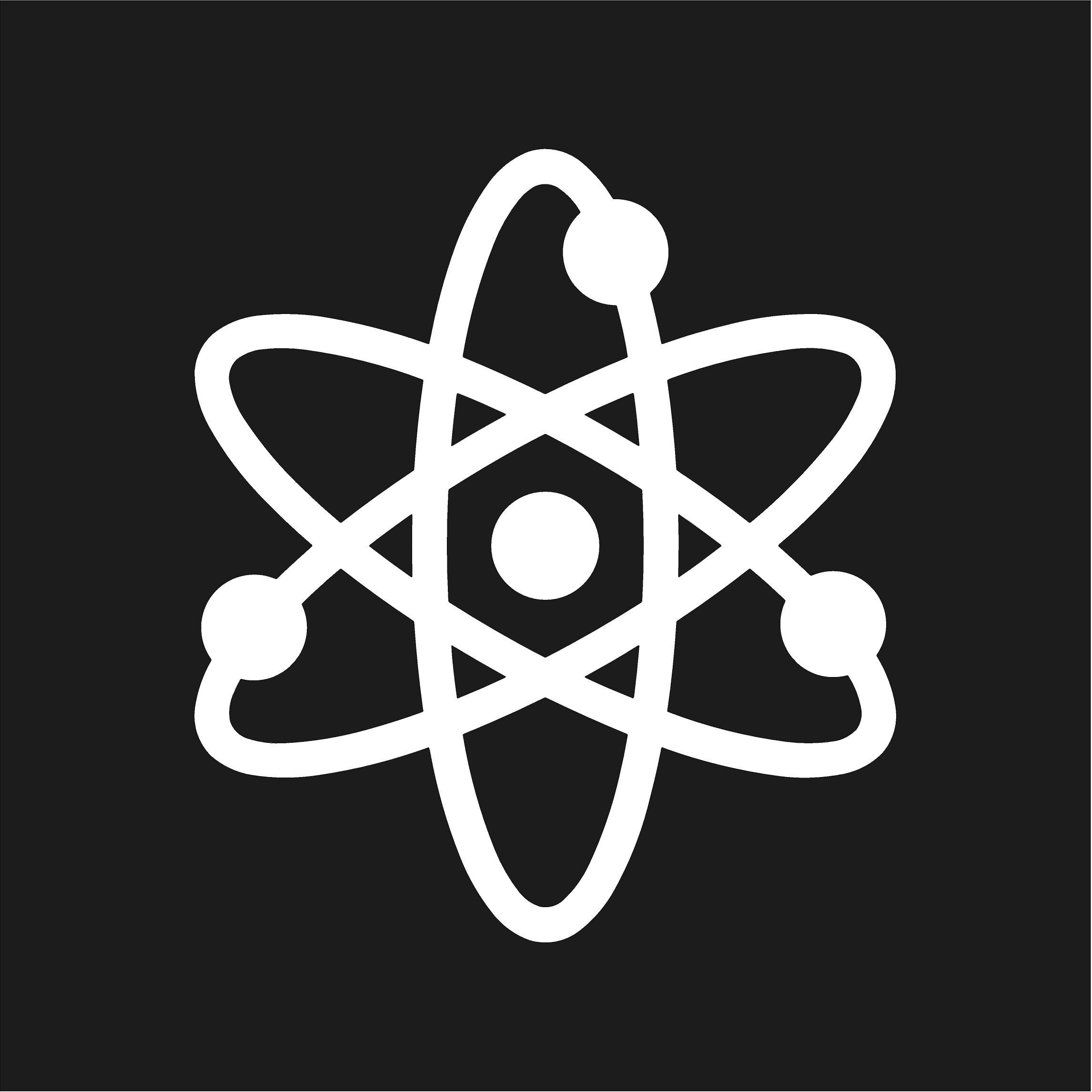 Science Atom Vinyl Decal Atomic Symbol Sticker - Etsy