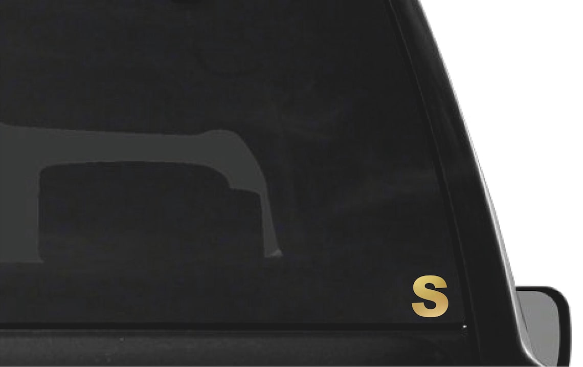 Letter S Initial Arial Black Font Vinyl Sticker Decal Monogram Diploma ...