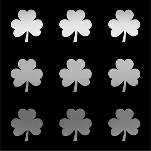 Shamrock Vinyl Decal Sticker Set of 9 - Etsy